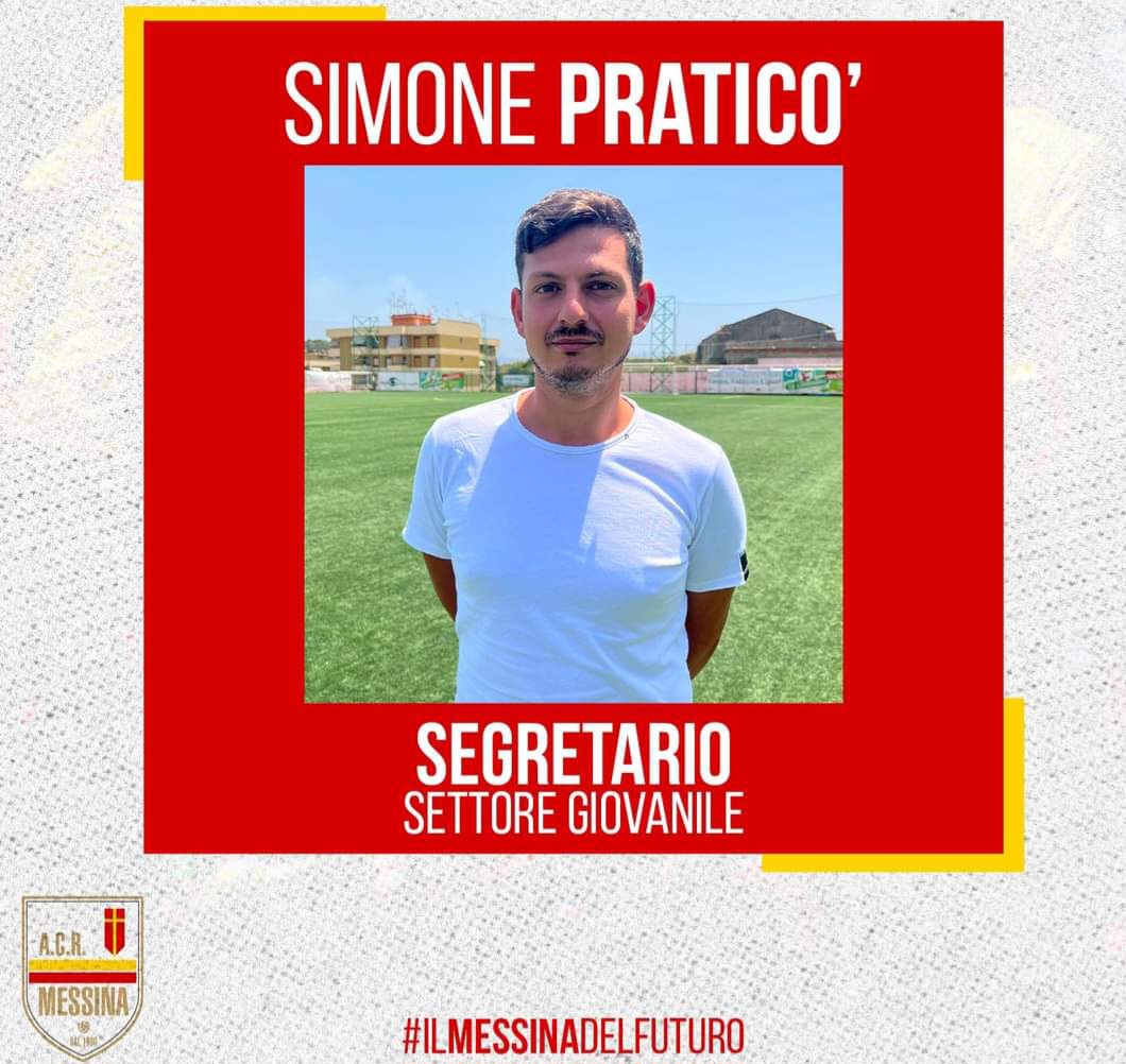 MESSINA - Simone Praticò è il nuovo Segretario del Settore Giovanile ...
